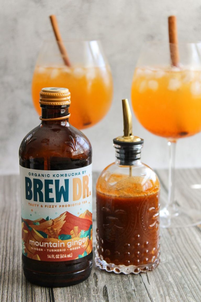 Pumpkin Ginger Spice Spritz - Easy Fall Mocktail Recipe - Nourished ...