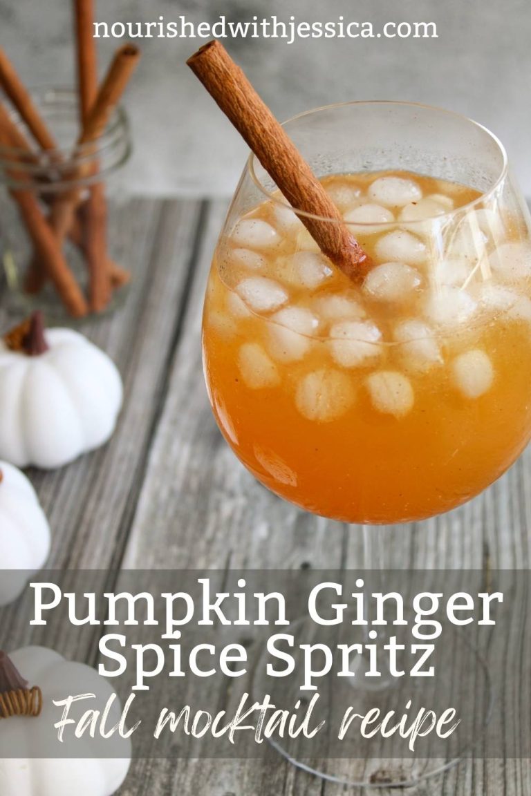 Pumpkin Ginger Spice Spritz - Easy Fall Mocktail Recipe - Nourished ...