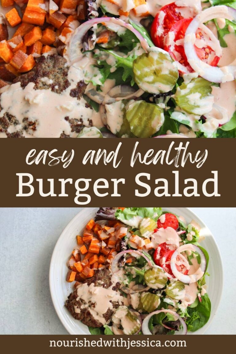 Burger Salad with Special Sauce - Easy and Healthy Dinner - Nourished ...